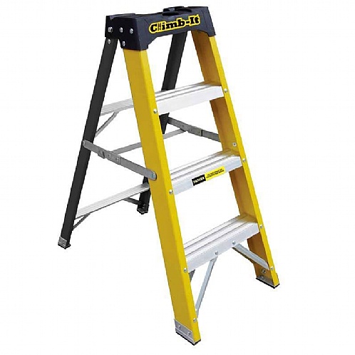 Electricians Step Ladders, Fibreglass, 30,000V Insulated