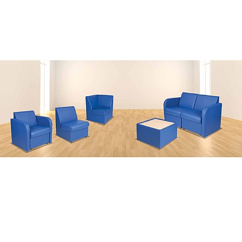 Modular Reception Seating, Fabric or Vinyl Visitor Units