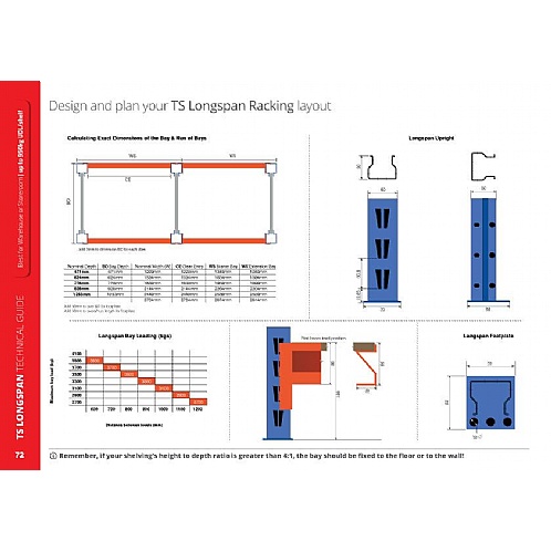 Longspan Shelving - 3-Level Heavy Duty Steel Racking