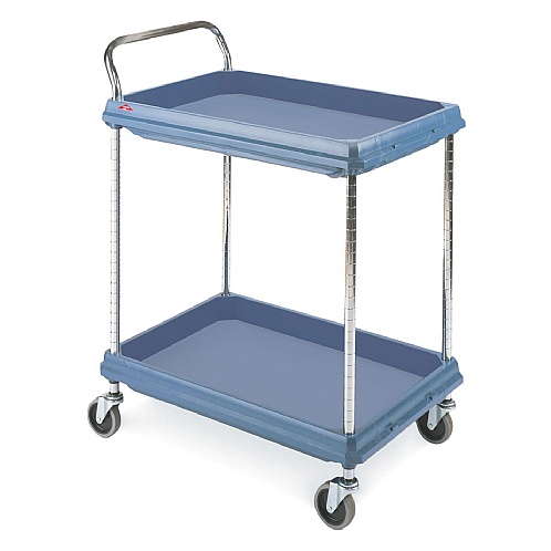 Tray Trolley - Hygienic Polymer With Lipped Trays