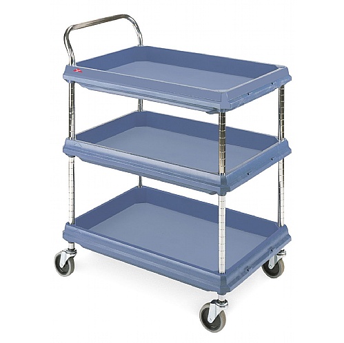 Tray Trolley - Hygienic Polymer With Lipped Trays