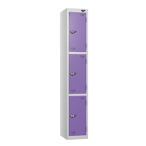 Pure 3-Door Antibacterial Lockers from our Compartment Lockers range.