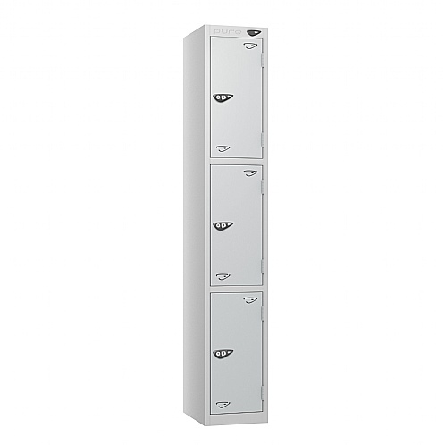 Pure 3-Door Antibacterial Lockers from our Compartment Lockers range.