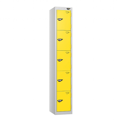 Pure Lockers | 5-Door Antibacterial Steel Lockers