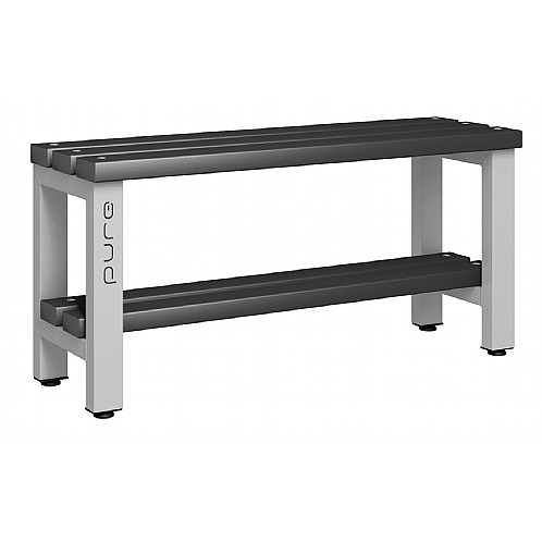 Changing Room Bench with Shelf | Pure Antibacterial Seating
