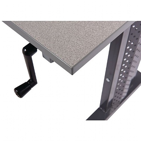 Crank Handle Height-Adjustable Workbench/ Worktable from our Height ...